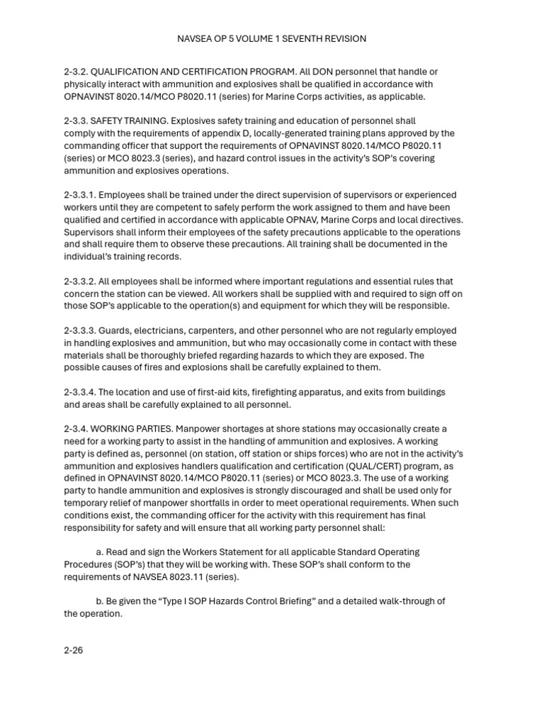 Op5 Working Party | PDF | Safety