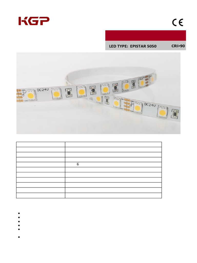 Flex Led 5050 Ip44 14.4W | PDF | Electric Power | Manufactured Goods
