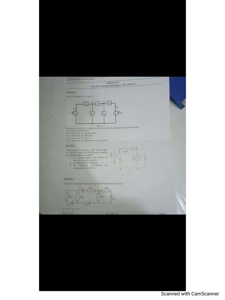 Série 2 Circuits Électriques | PDF