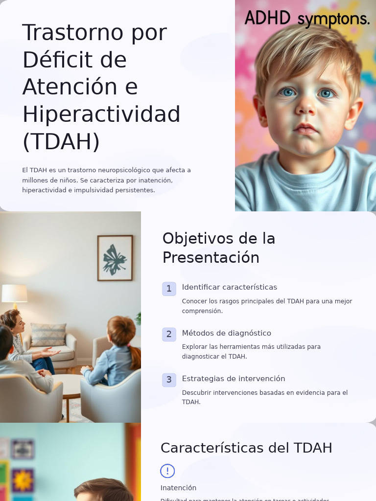 Trastorno Por Deficit de Atencion e Hiperactividad TDAH | PDF | Desorden hiperactivo y deficit ...
