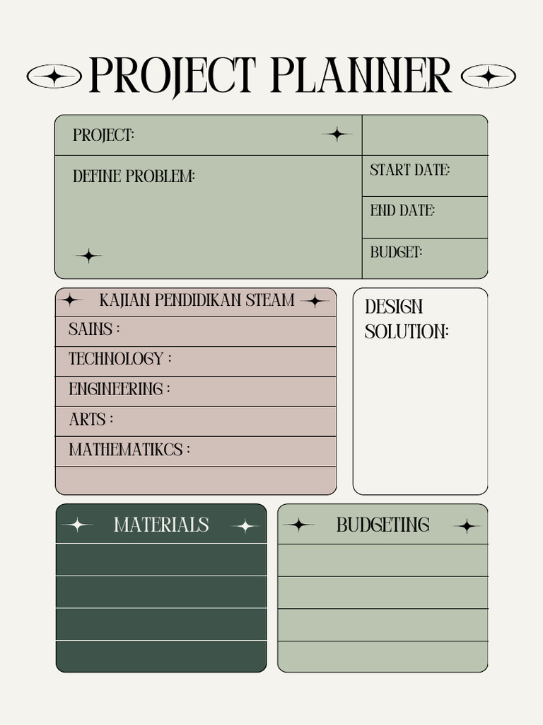 Project Planner STEAM | PDF