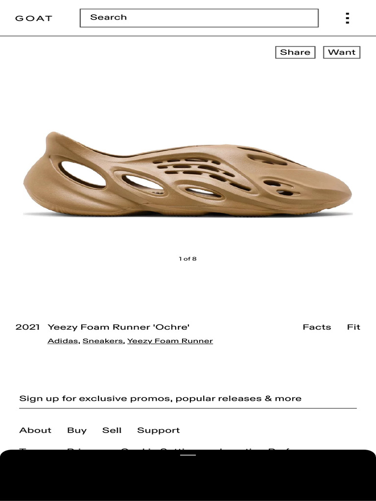 Yeezy Foam Runner 'Ochre' GOAT | PDF