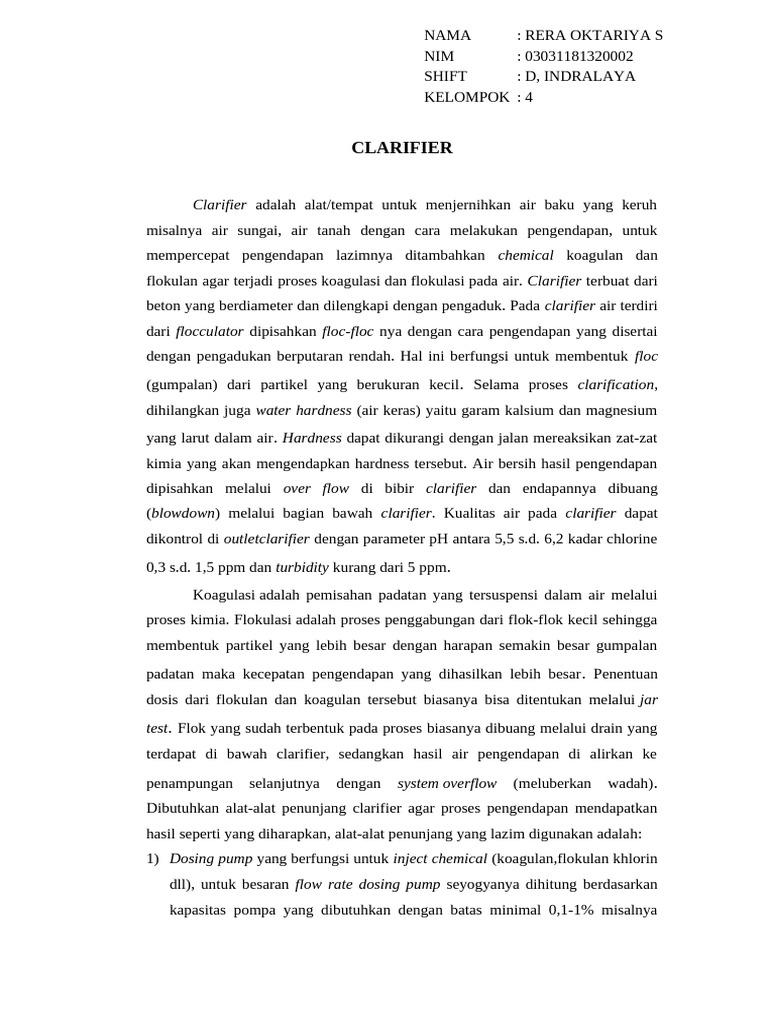 TK RERA WT CLARIFIER Fix | PDF