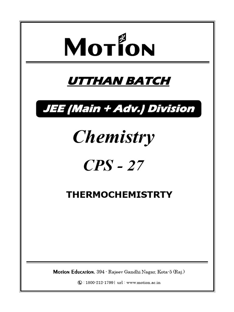 CPS-27 Thermochemistry .PMD | PDF | Propane | Ammonia