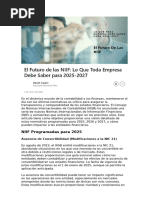 Actualizaciones NIF 2025 | PDF | Contabilidad | normas internacionales de INFORMACION FINANCIERA