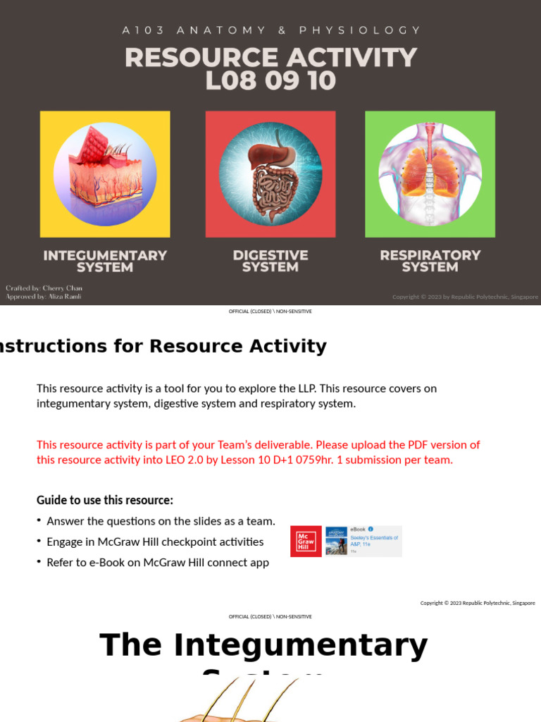 AY 2023 Sem 1 A103 L08 09 10 Resource Activity | PDF | Digestion | Stomach