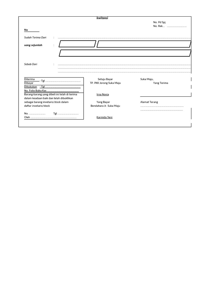 Kwitansi | PDF