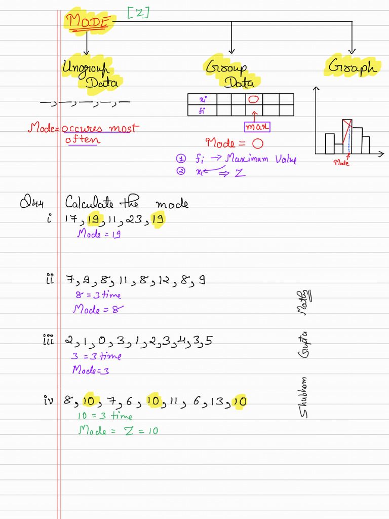 2526 Mean Median Mode - 250327 - 084902 | PDF