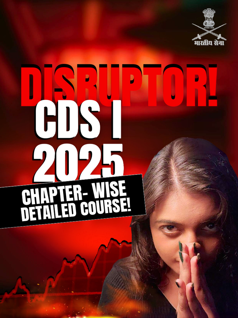 CDS 1 2025 Disruptor Planner (Shivani Soni) | PDF