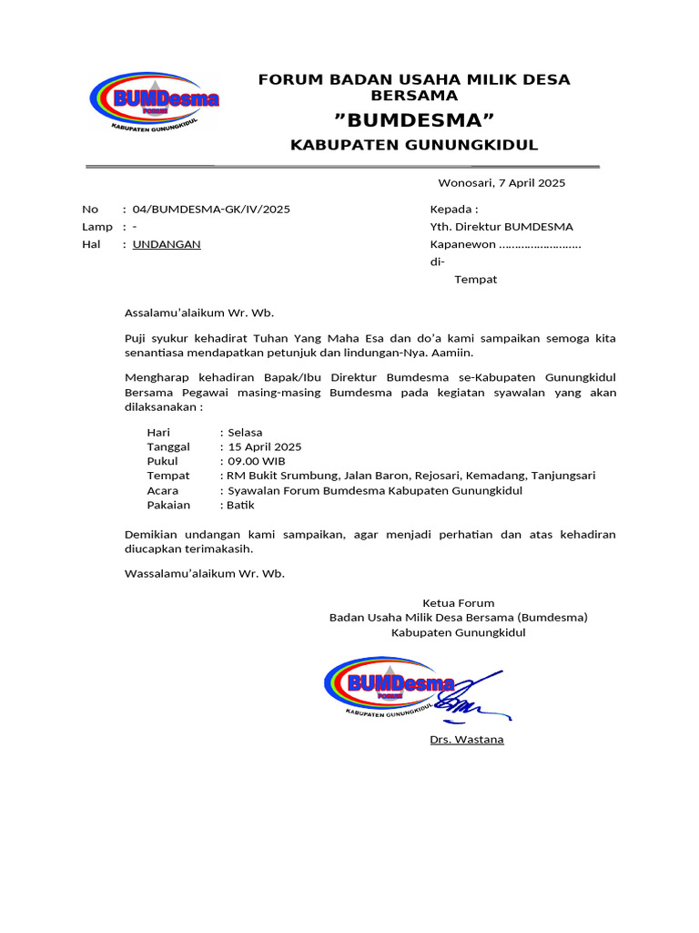 Undangan Syawalan | PDF