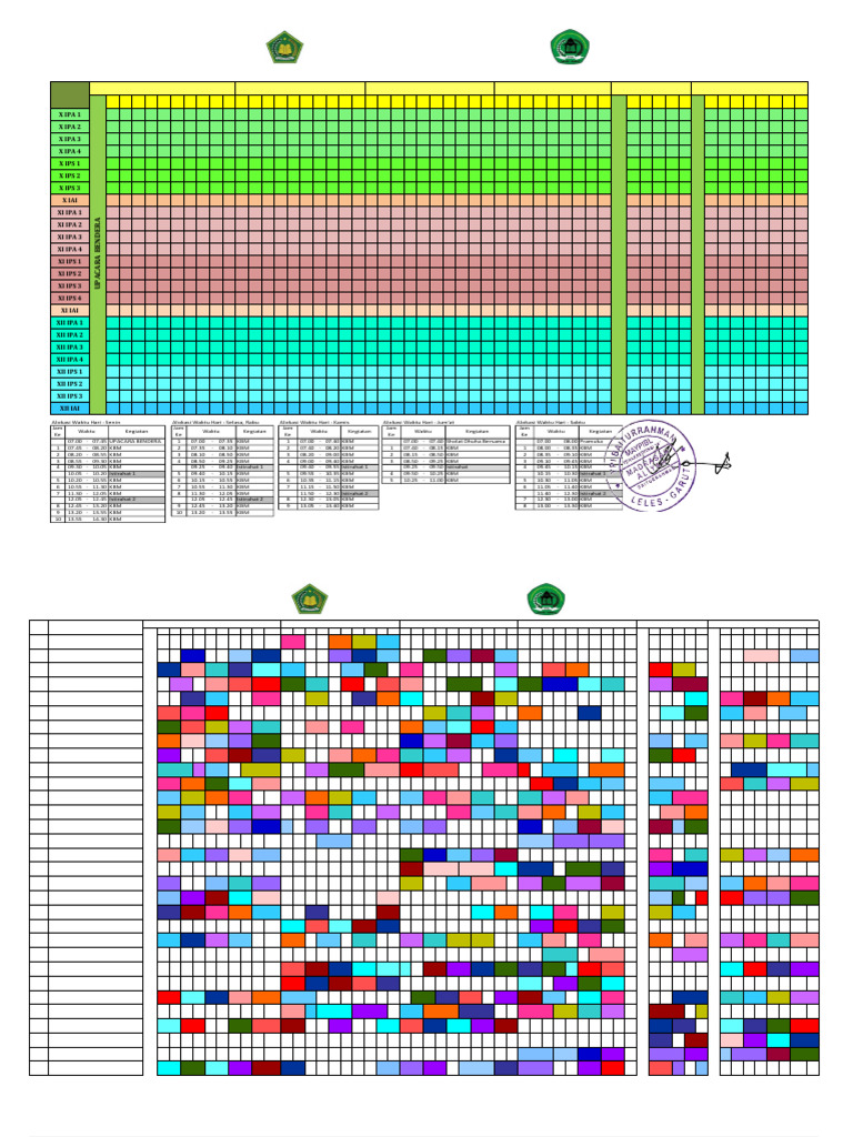 Jadwal Pelajaran Semester Genap TP. 2024-2025(1) | PDF