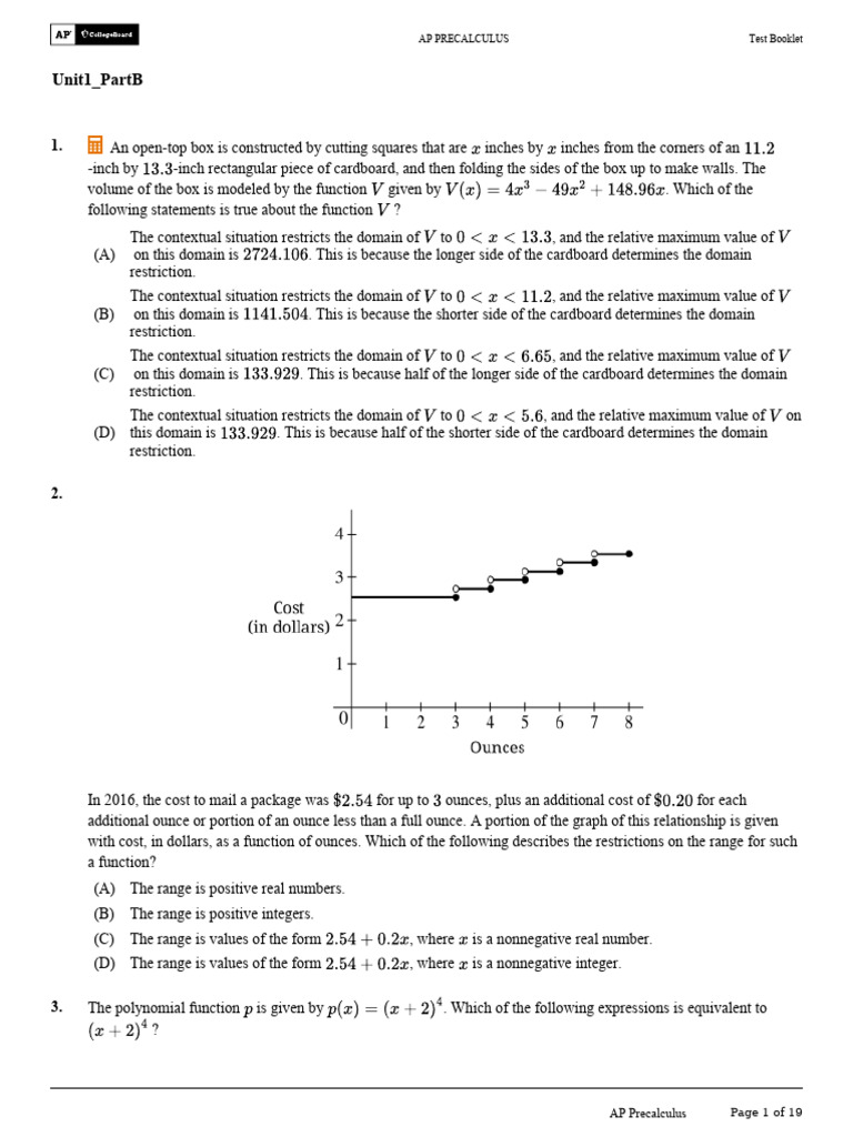 Modeling Functions in Precalculus | PDF | Asymptote | Polynomial