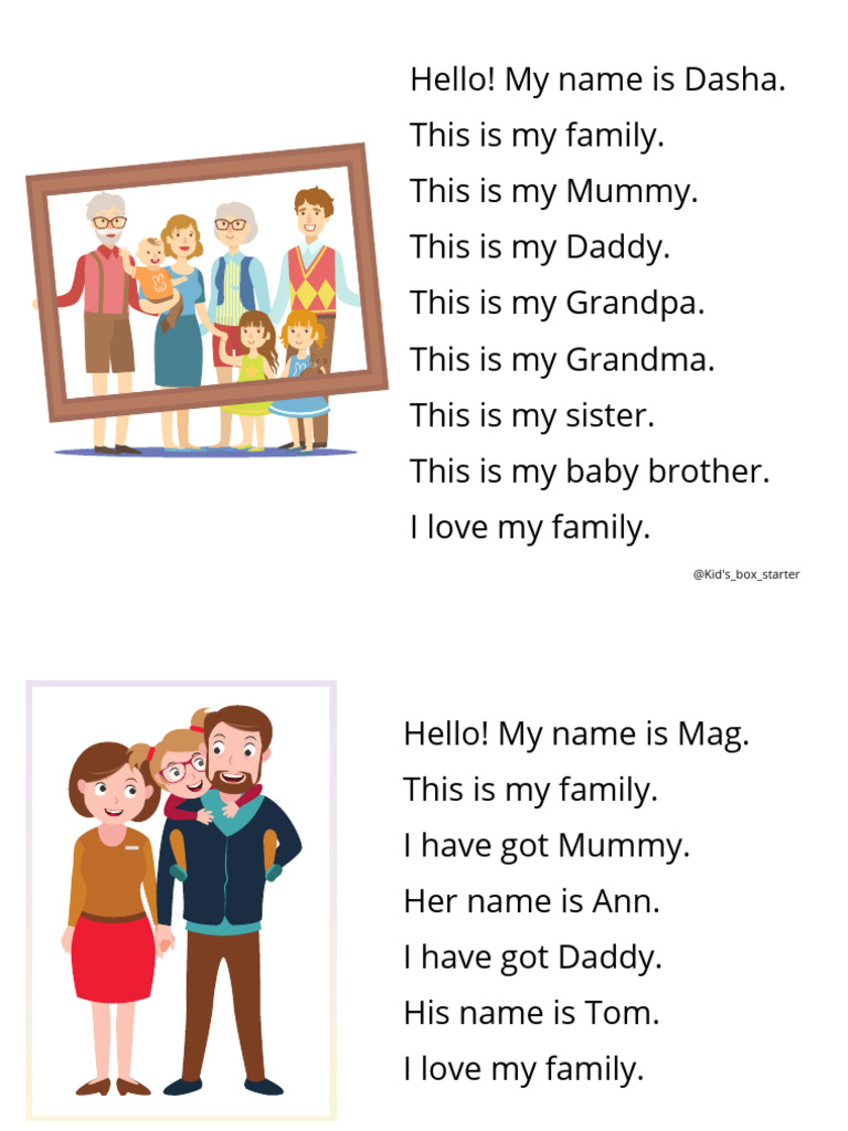 My Family: Spotlight on Members | PDF