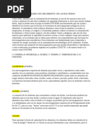 Factores CHATTO en la conservación alimentaria | PDF | Alimentos | Oxígeno