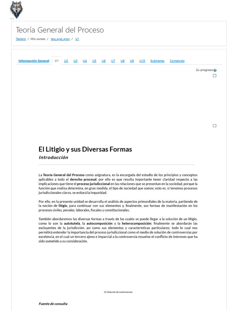 Teoria General Del Proceso | PDF | Ley procesal | Mediación