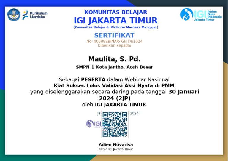 Maulita, S. Pd. | PDF