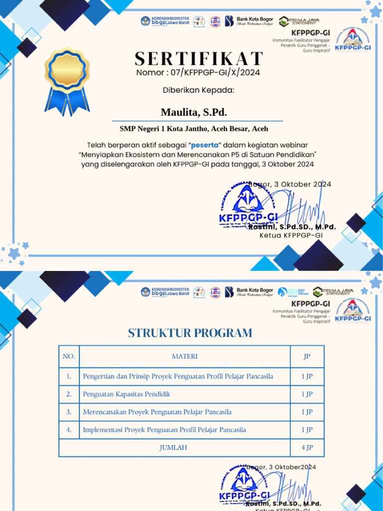 Maulita, S.Pd.-certificate | PDF