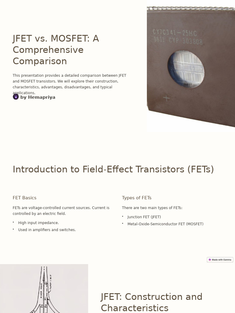 JFET Vs MOSFET A Comprehensive Comparison | PDF | Mosfet | Field Effect ...