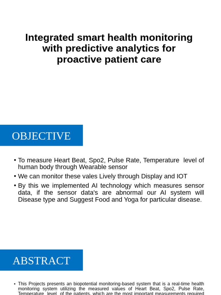 Smart Health Moni Prediction | PDF | Artificial Intelligence ...