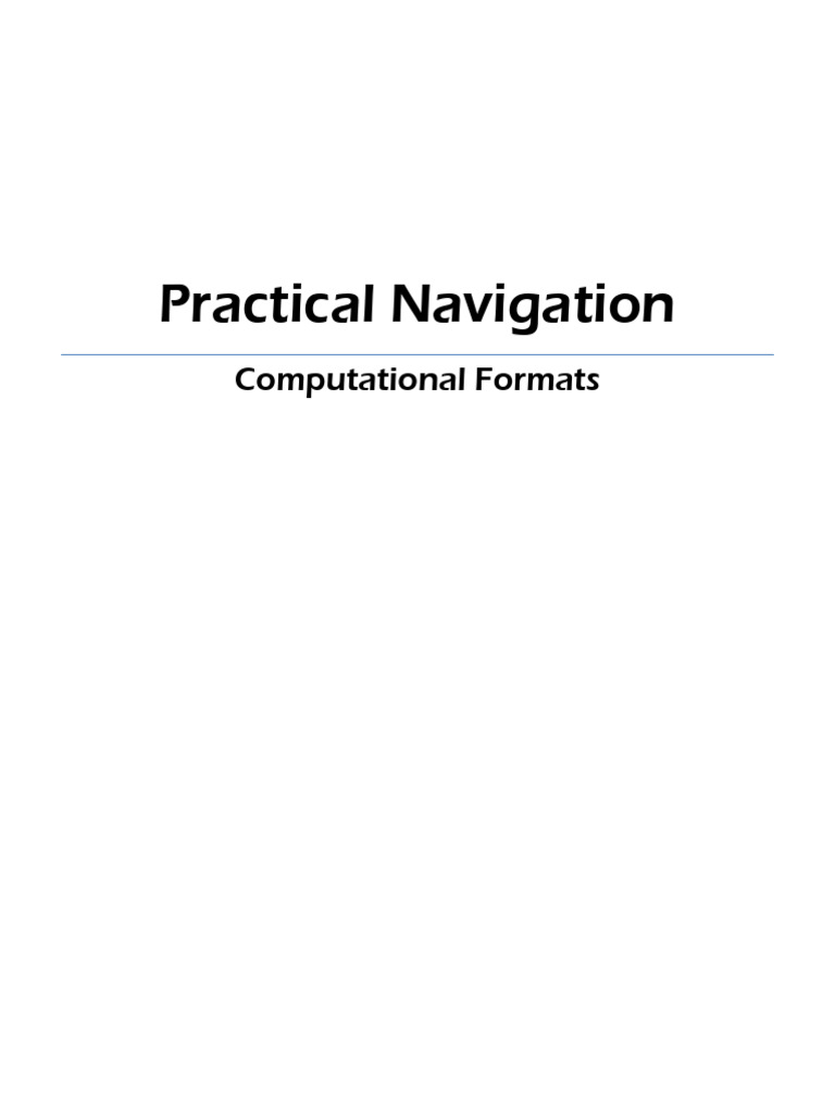 Celestial Navigation Calculation Guide | PDF | Geography | Astronomy