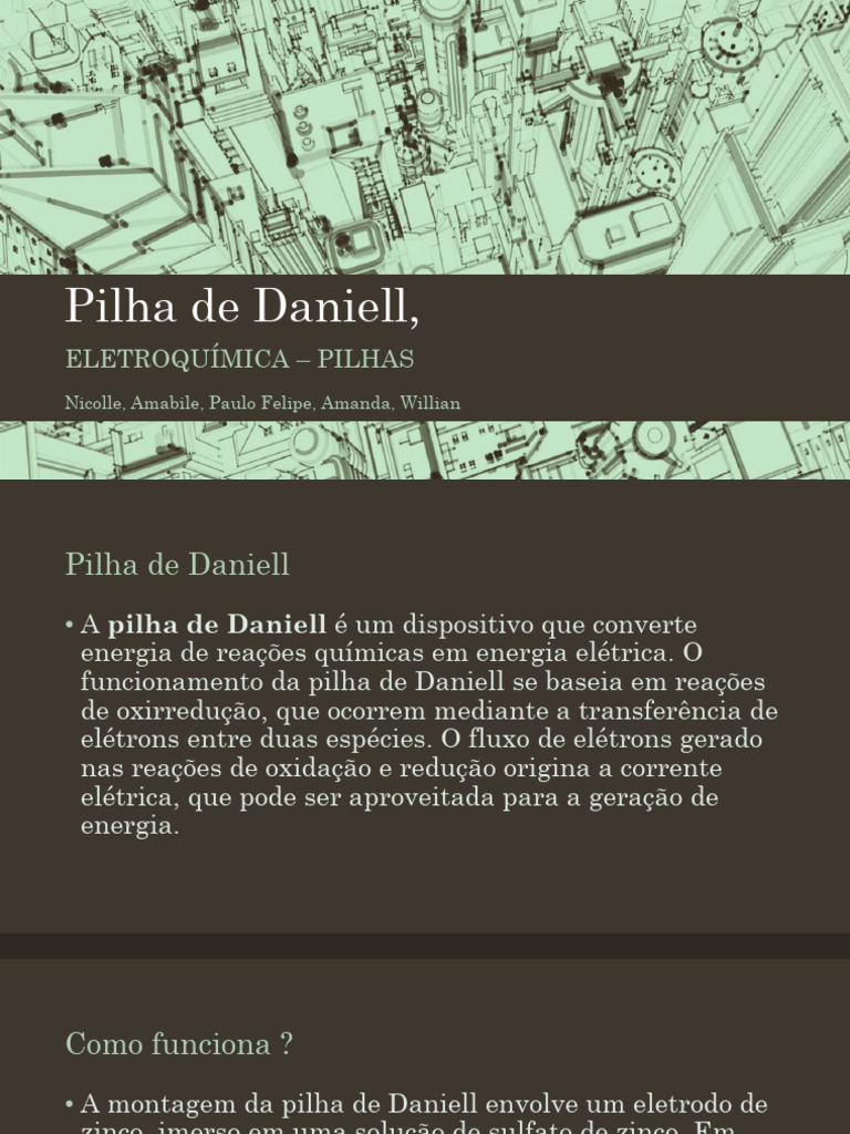 Pilha de Daniell | PDF
