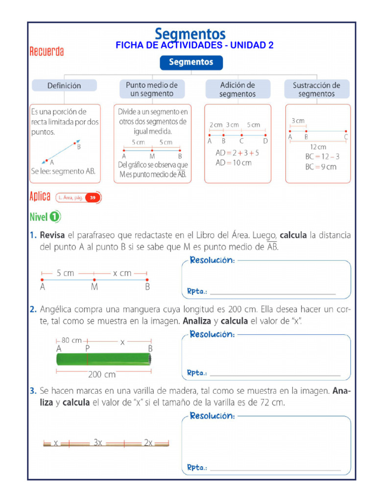 actividades de segmento | PDF