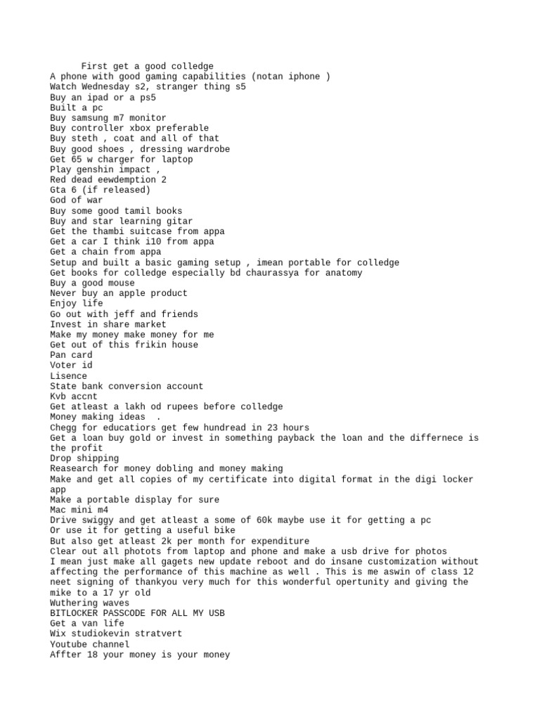 Essential Post-12th Checklist | PDF
