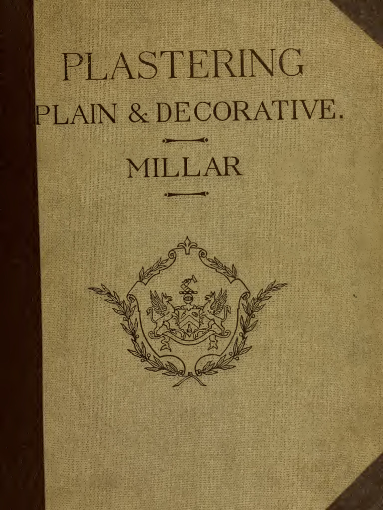 Plastering Plain d 00 Mill | PDF | Building Engineering | Crafts