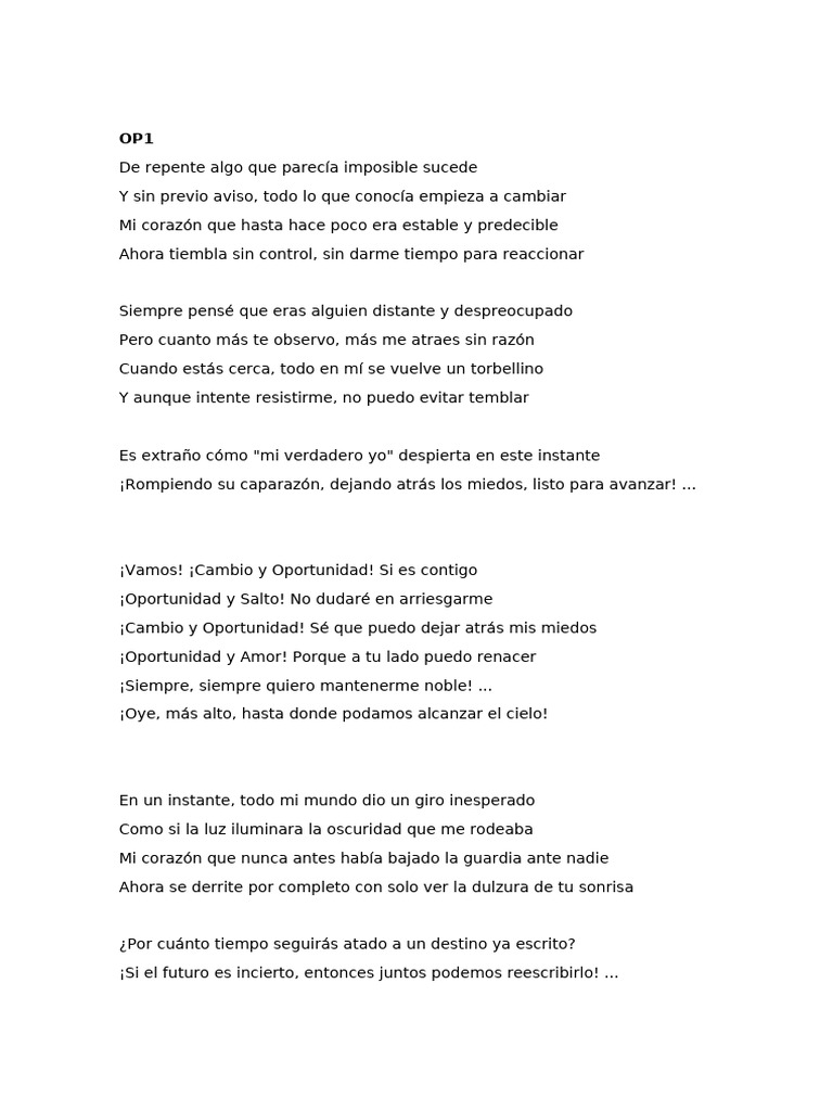 Letras Op y Ed Noble | PDF | Fruto Del Espiritu Santo