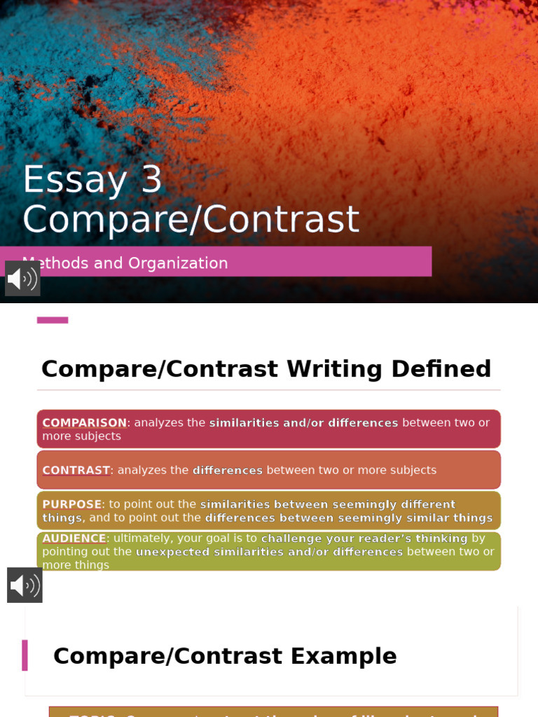 Compare Contrast Organization (OV) | PDF | Science | Science ...