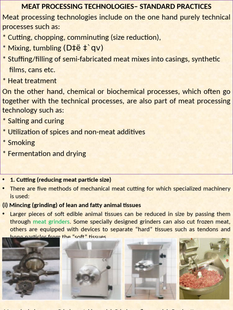 Meat Processing Technologies | PDF | Curing (Food Preservation) | Smoking (Cooking)