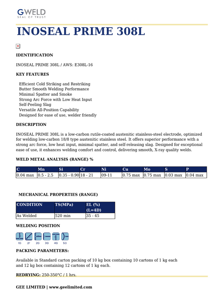 inoseal-prime-308L | PDF
