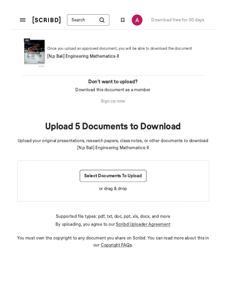 Upload A Document - Scribd | PDF | Scribd | Online Services