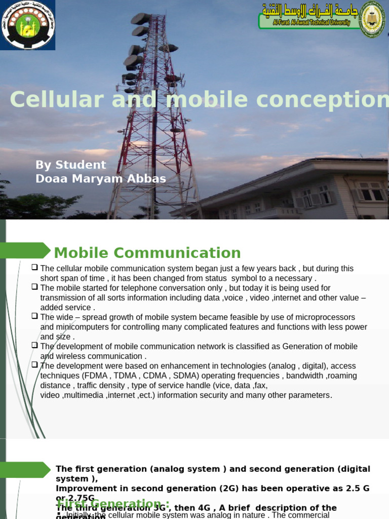 Overview of Cellular Mobile Communication | PDF | Cellular Network | Channel Access Method