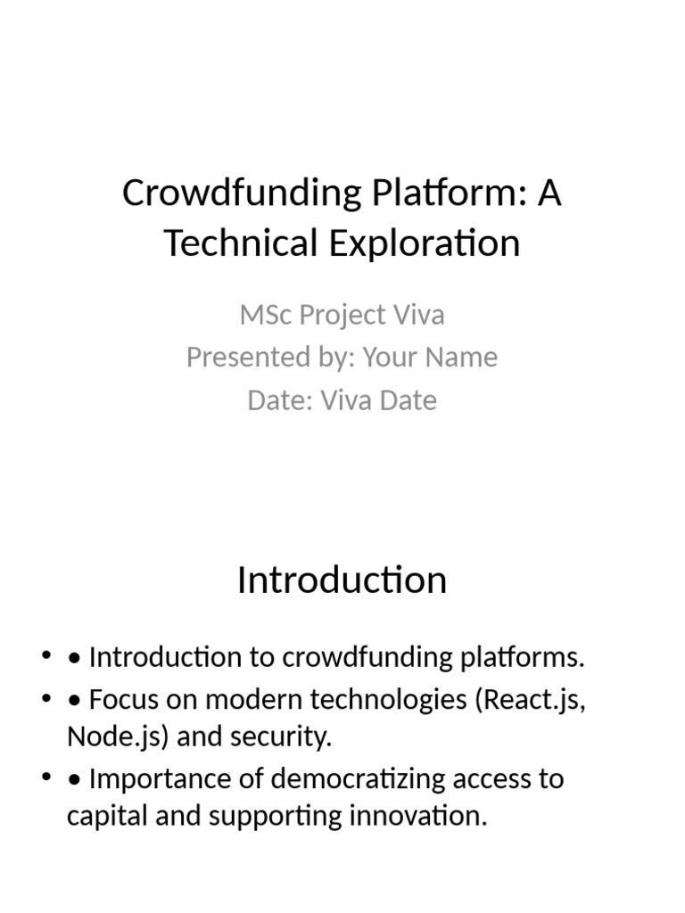 Project Viva Prepared PPT | PDF