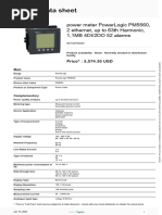 PowerLogic PM8240 Power Meter Specs | PDF | Ac Power | Alternating Current