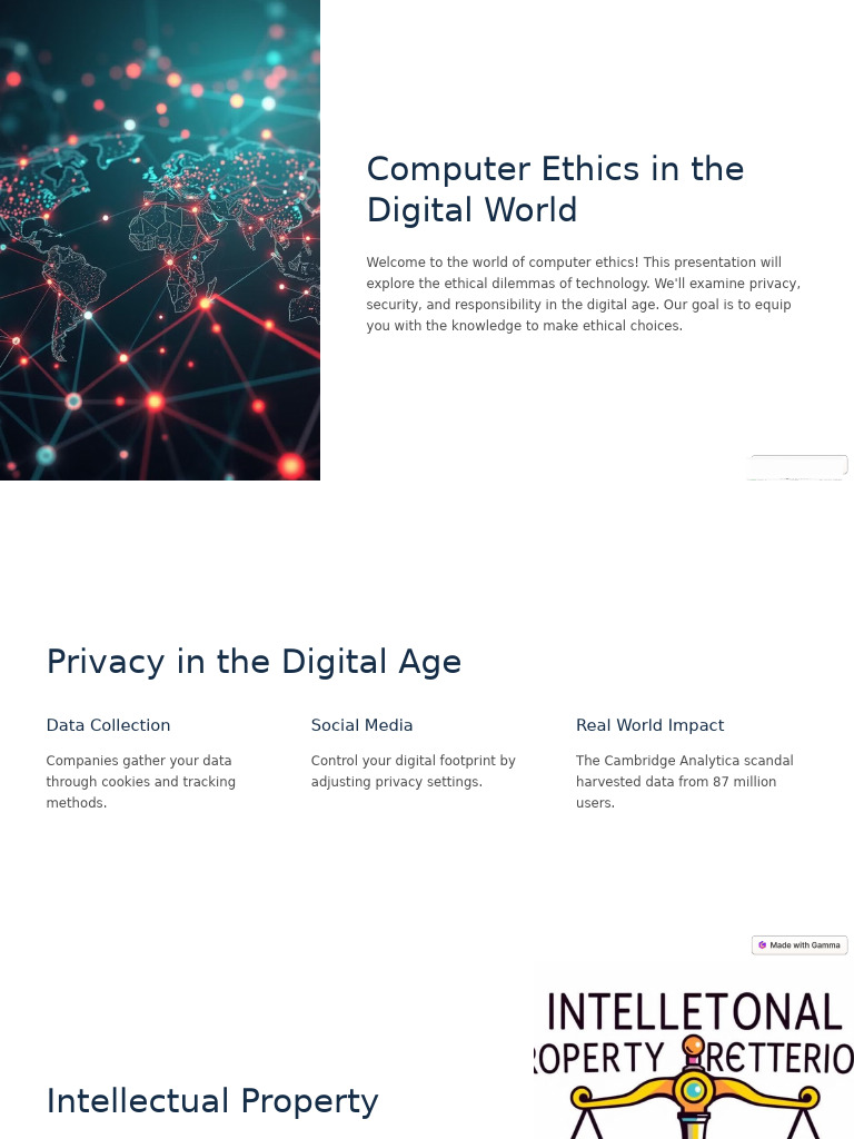 Computer Ethics In The Digital World Pdf Computer Security Security