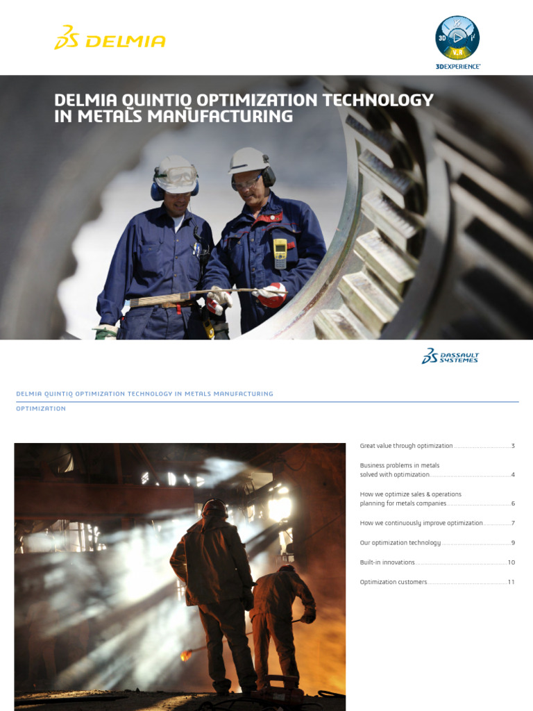 Optimization Metal Delmia Quintiq Brochure en | PDF | Mathematical ...