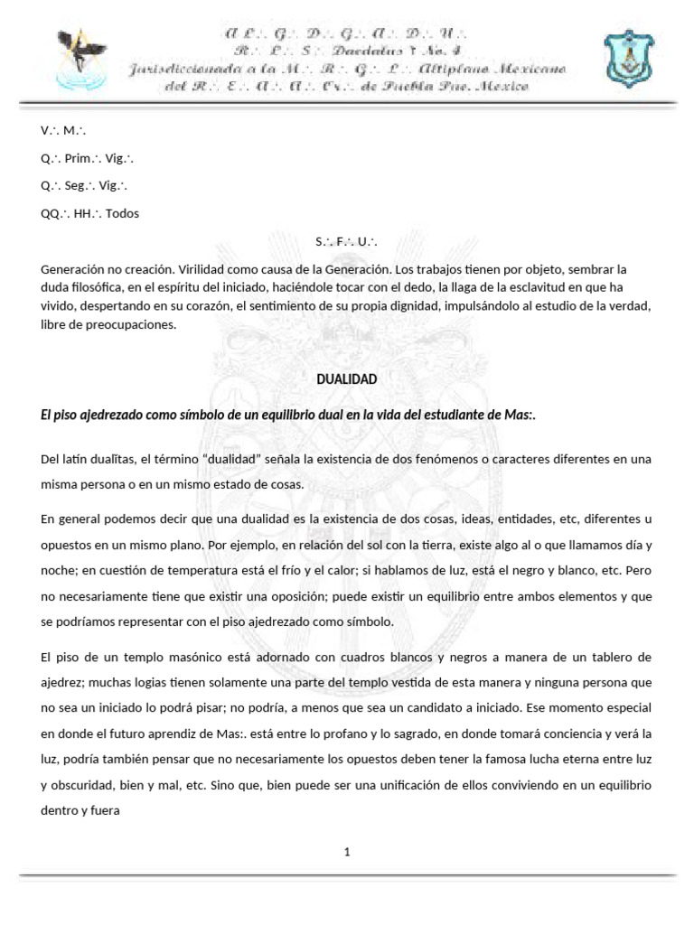 Tema 26 LA DUALIDAD | PDF | Dualismo