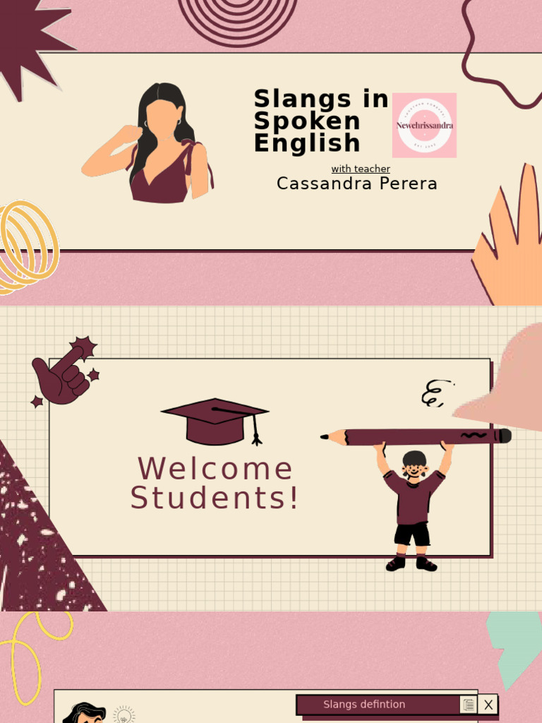 Slangs in Spoken English | PDF | Slang | English Language