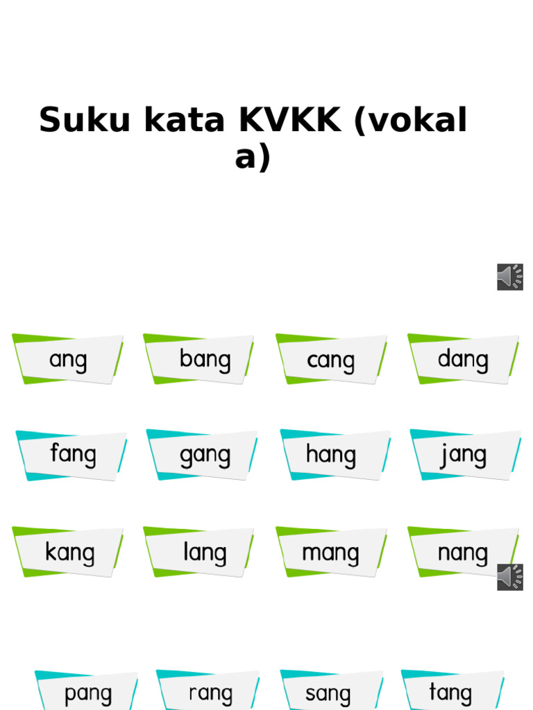 Suku Kata KVKK A | PDF