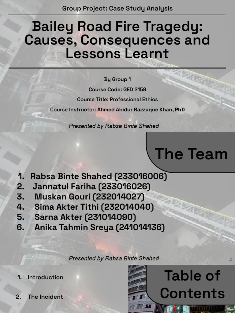Bailey Road Fire Trageday: Causes, Consequences and Lessons Learnt ...