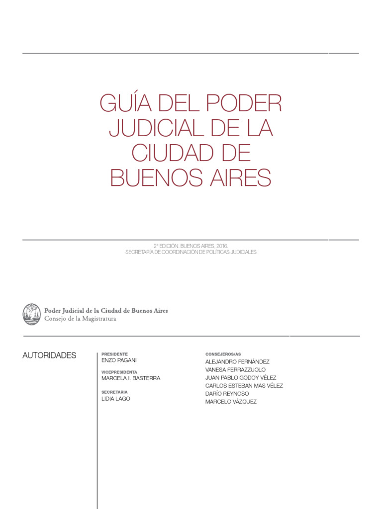 Guia Poder Judicial CABA | PDF | Judicaturas | Fiscal