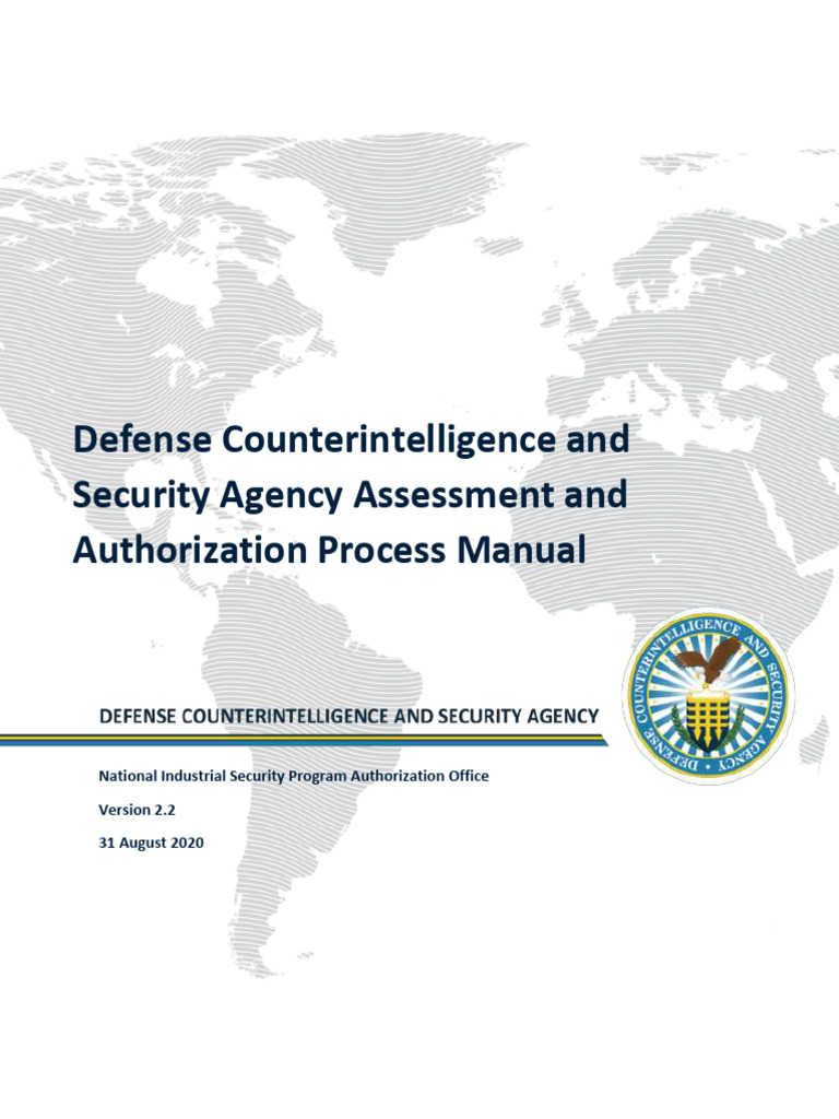 DCSA Assessment and Authorization Process Manual Version 2.2 | PDF ...
