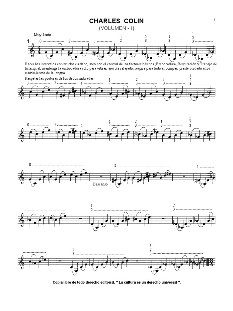 Charles Colin Trumpet Method | PDF