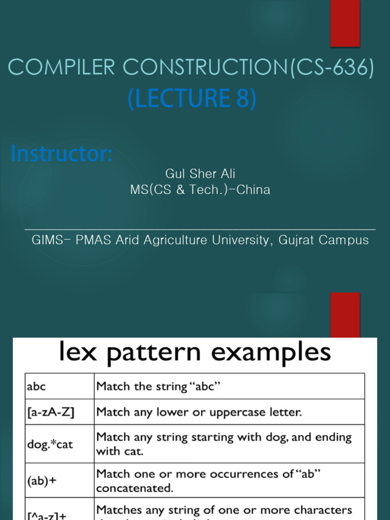 Compiler Construction Lecture 8 | PDF | Software Development | Computing