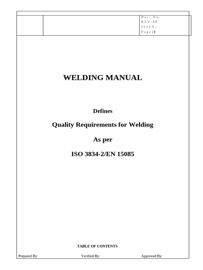 Infra Welding Quality Manual 2024 | PDF | Nondestructive Testing | Welding