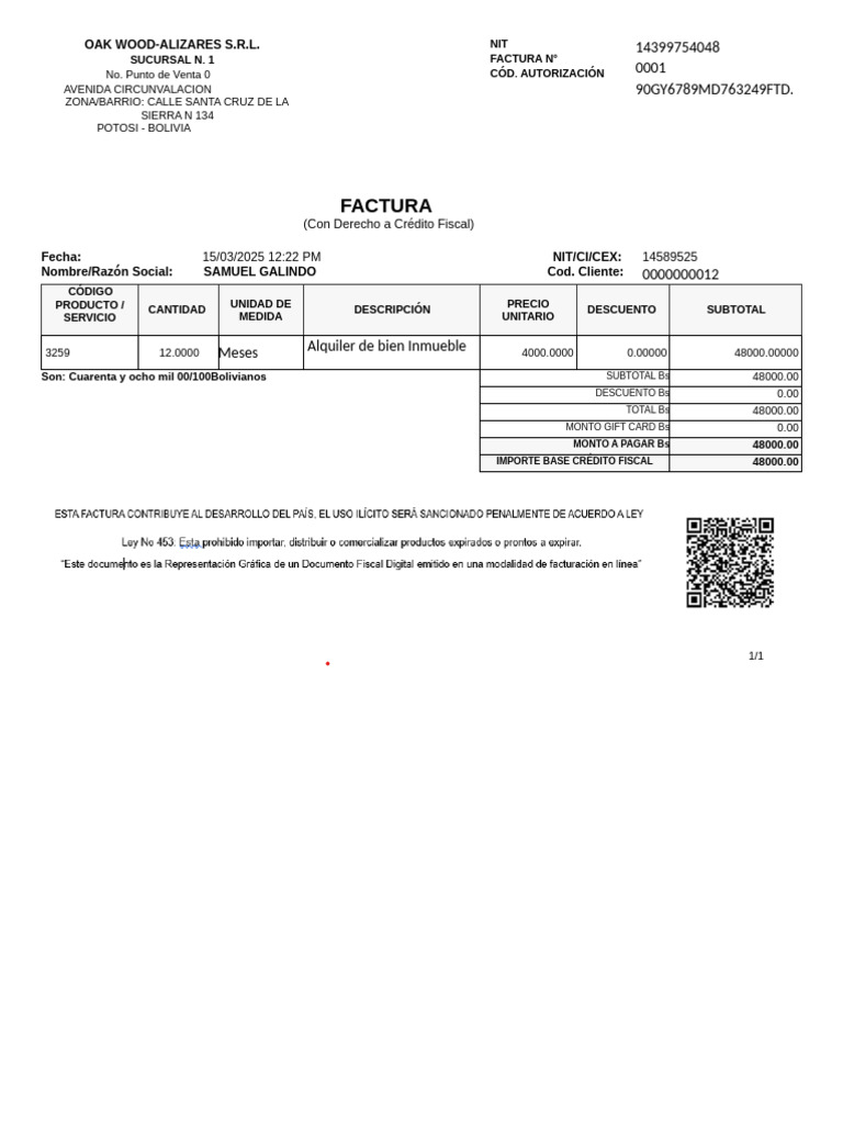 Factura en Linea de La Empresa | PDF
