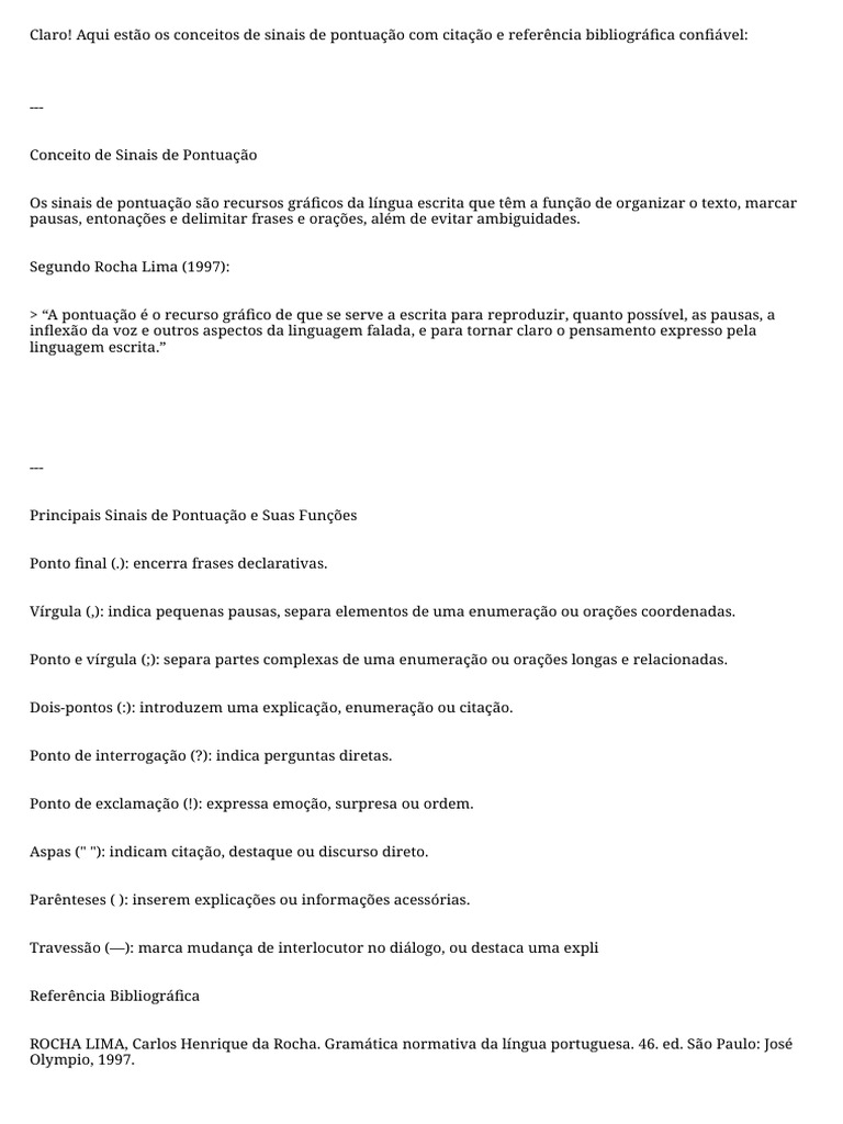 Sinais de Pontuação e Suas Funções | PDF