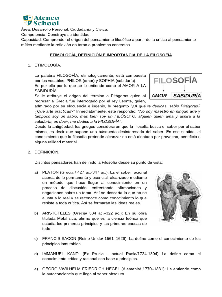 Filosofía 1 | PDF | Sabiduría | Conocimiento